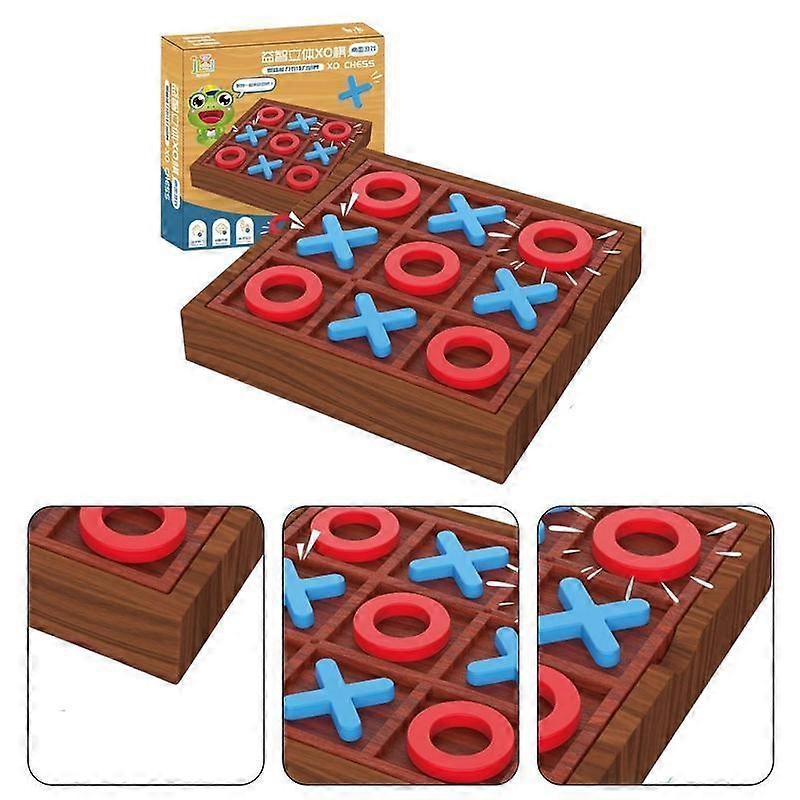 Wooden Solitaire Board Game Tabletop Games For Kids Tick Tac Toe ...