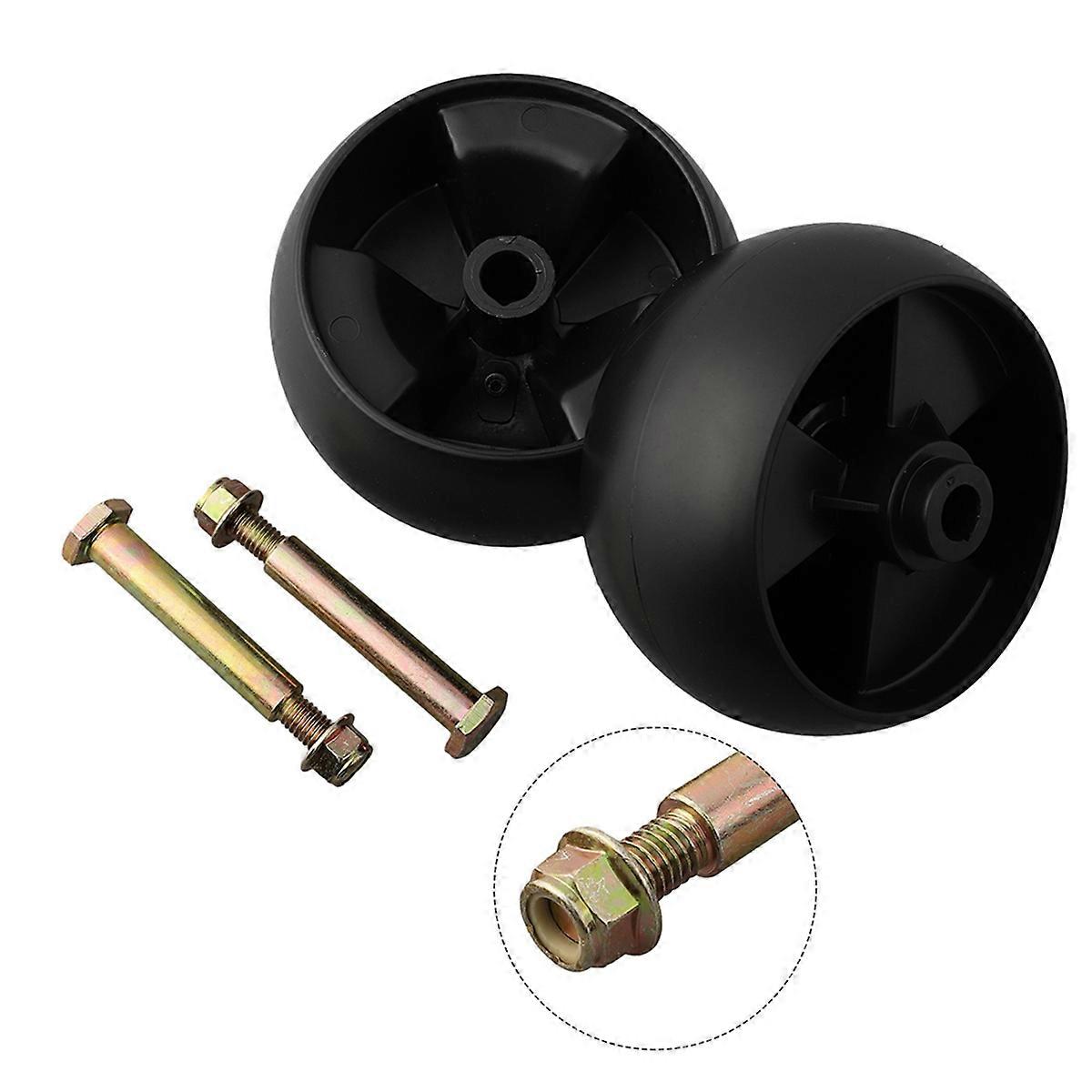 2PCs DECK WHEELS 5inch Deck Wheels and Axle Bolts for /Toro Ride on ...