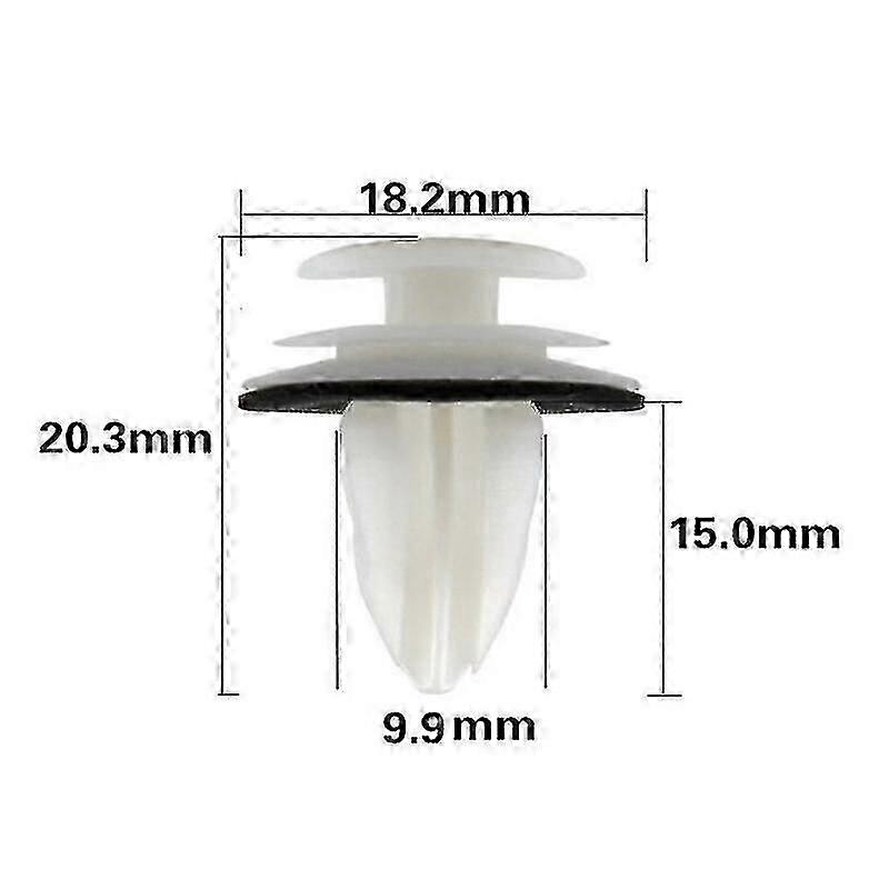 50pcs Door Panel Clip With Seal Ring Fastener Rivet Bumper Clip ...