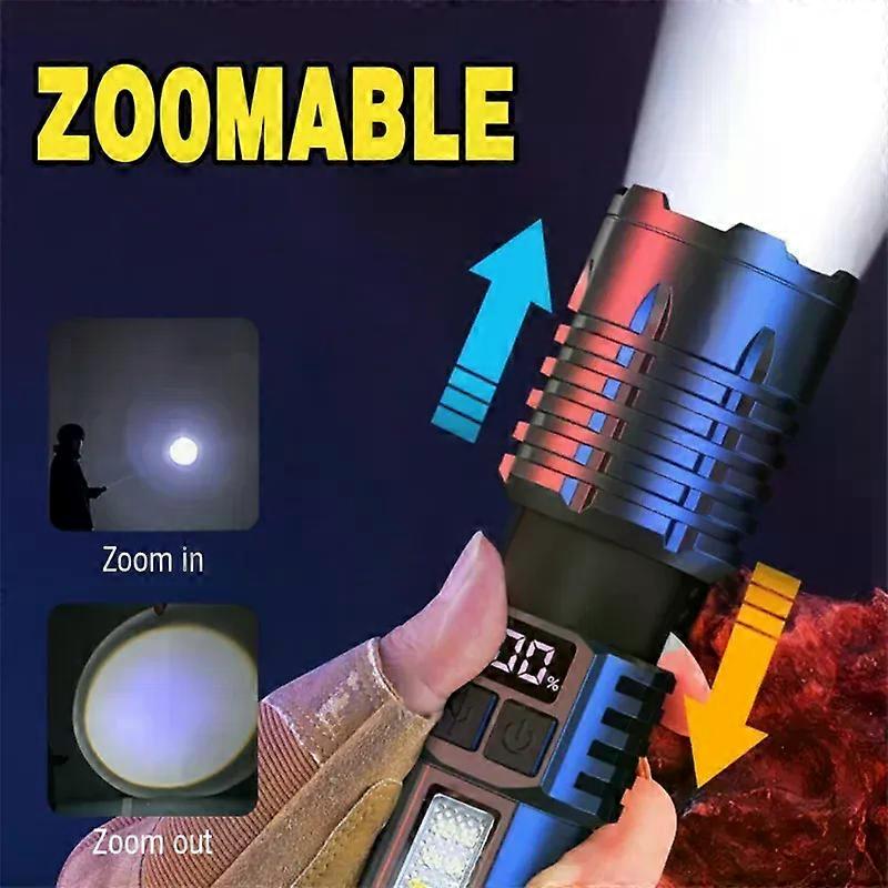 High Power Rechargeable Led Flashlight Very Strong Led Flashlight ...