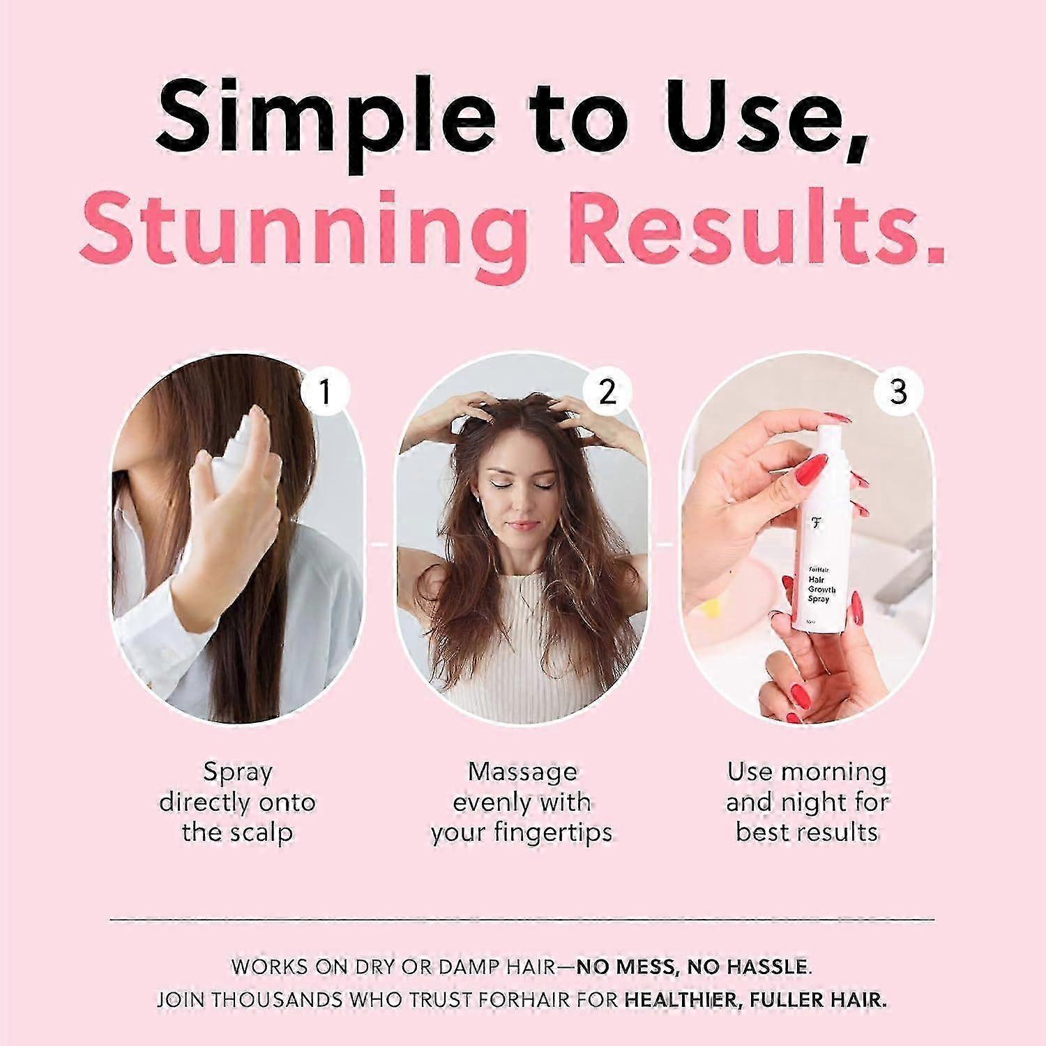 Advanced Hair Growth Oil Spray -Non-Greasy Hormone Free Formula ...