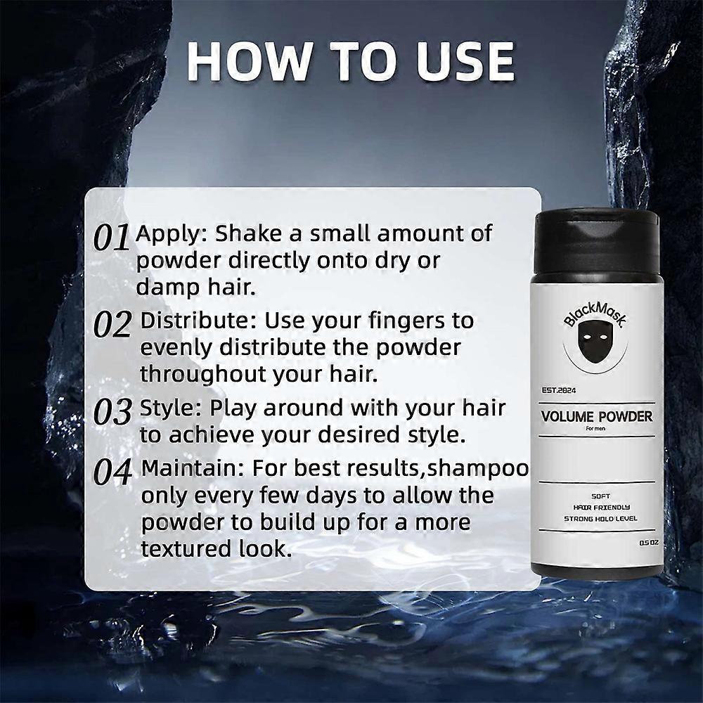Volumizing Hair Powder for Men Mild Ingredients, No-wash , Oil Control ...