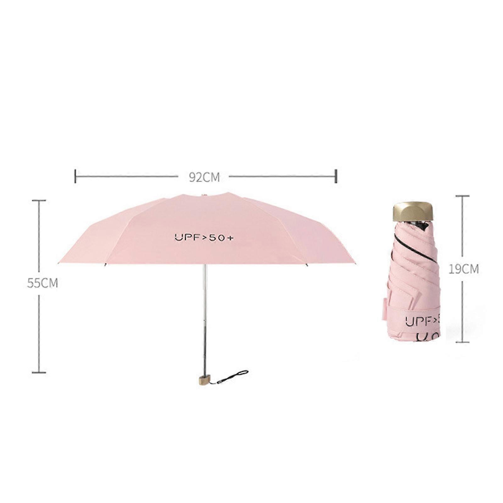 Small Pocket Rain Umbrella Mini Sun Umbrella Portable Folding Shade UV ...