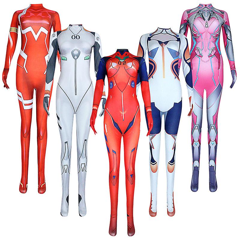 Asuka Langley Soryu Ayanami Rei Zero Two Dva Cosplay Costume Asuka Test ...