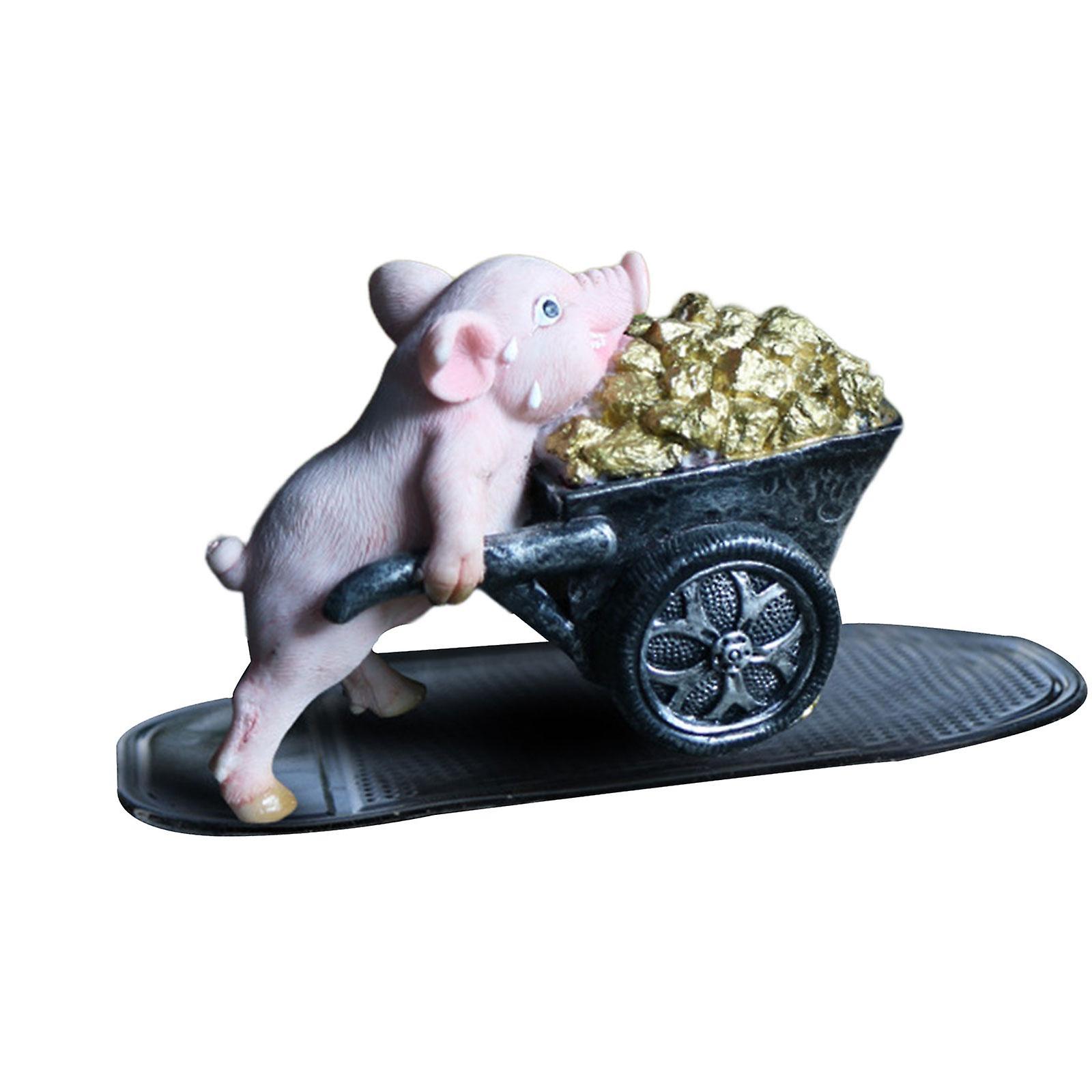 Miniature Pig Figurine Adorable Home Collectible Miniature Pig Garden ...