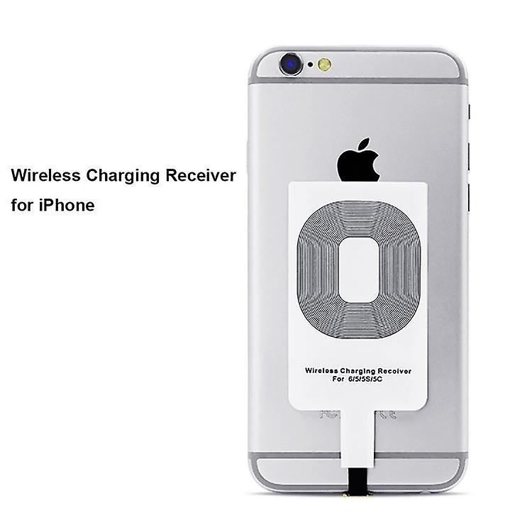 Qi Adapter-Wireless receiver for charging iPhone-white | Fruugo CA