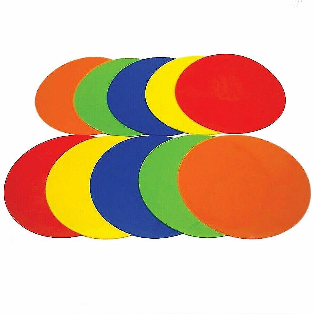 Round Rubber Flat Cones Training Spot Markers Football Pitch Floor ...
