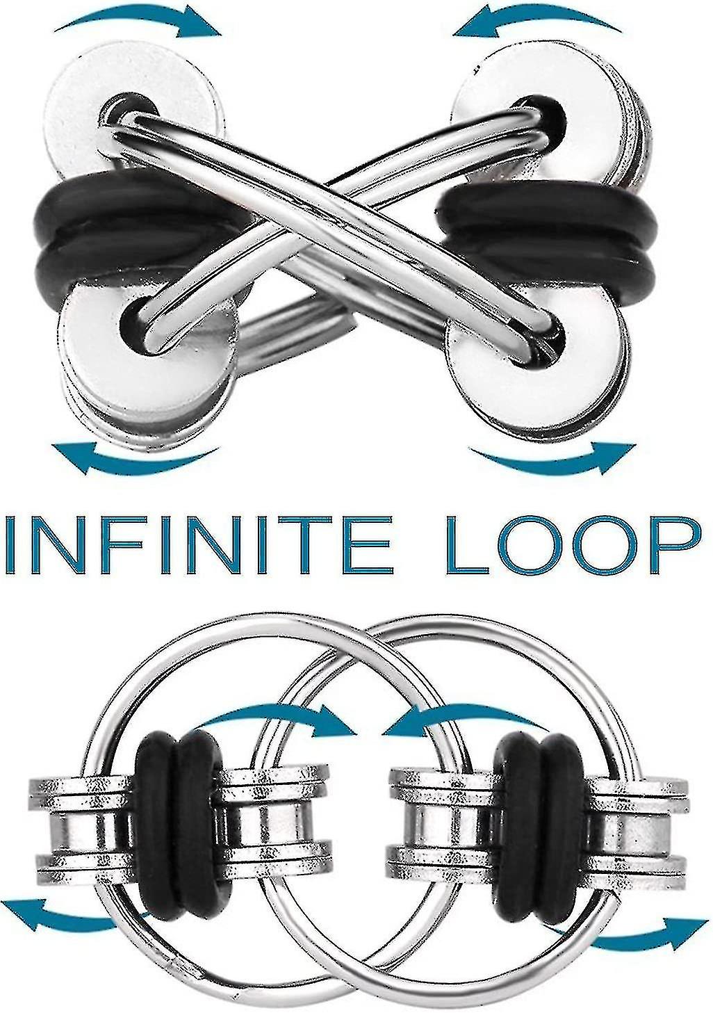 Flippy Chain Fidget Toy Relieves Stress Reducer, Adhd, Anxiety, And ...