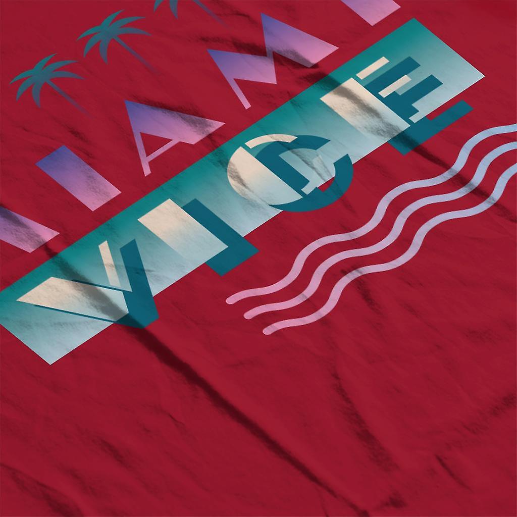 Miami Vice Logo With Sun And Palm Trees Women's Sweatshirt | Fruugo US