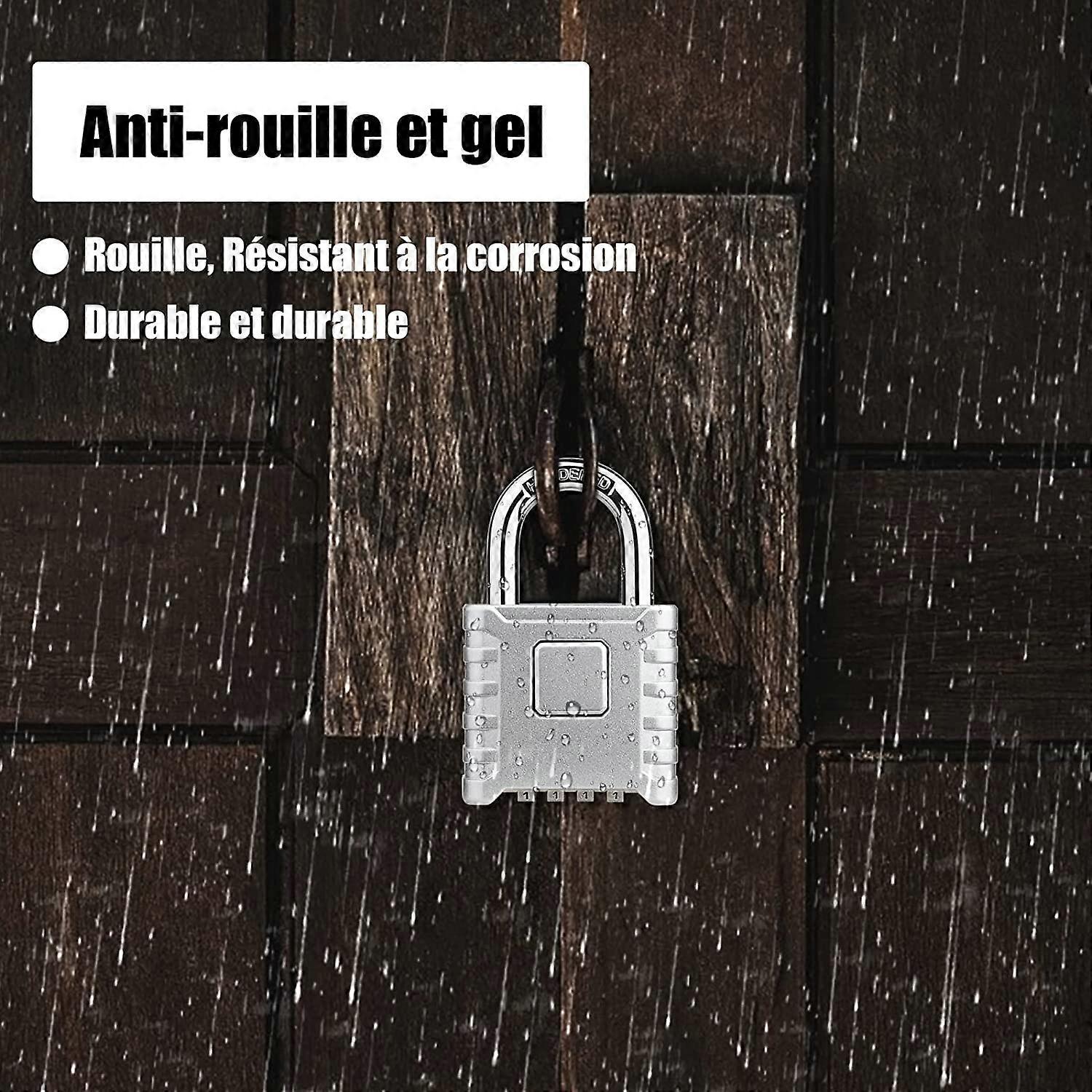 Large 4-Digit Combination Padlock with Big Password, [Simple and Safe ...