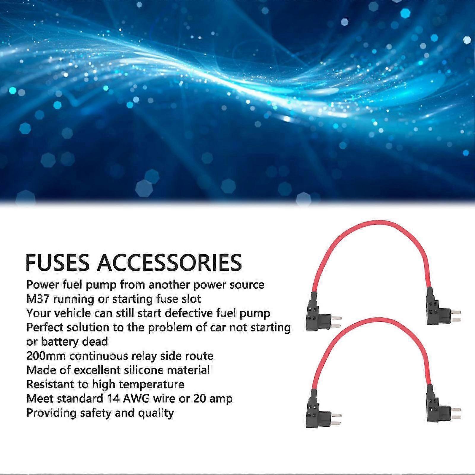 2 Set TIPM Bypass Cable Fuse Adapter Holder 14AWG 20AMP Repair Fuel ...
