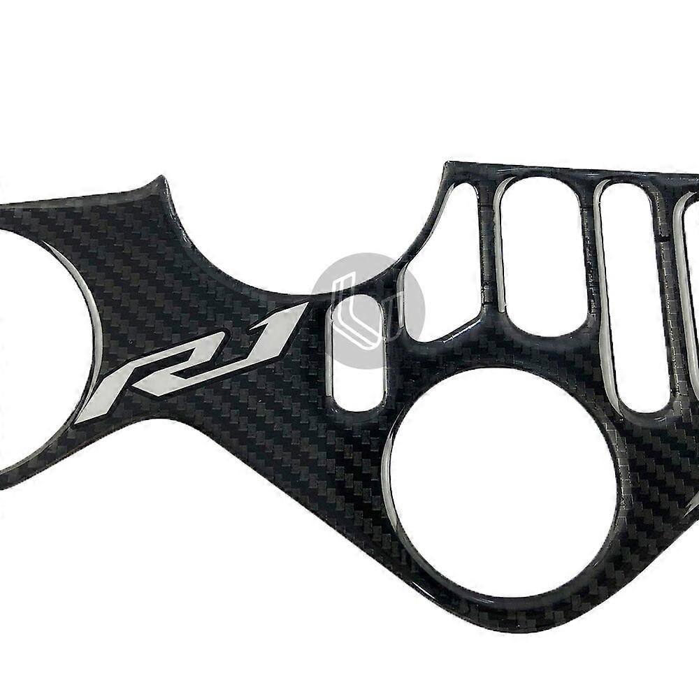 Motorcycle Top Triple Clamp Yoke Sticker Central Console Carbon Fiber ...