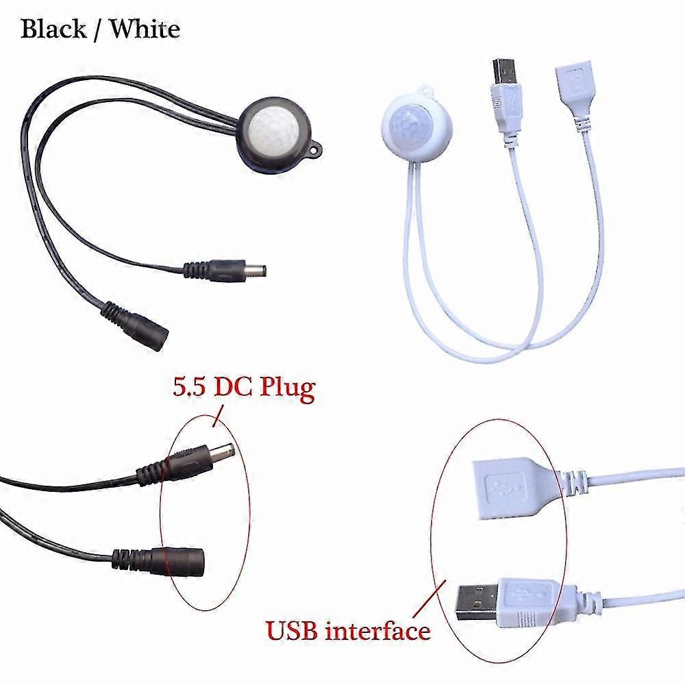 Motion Sensor Usb/dc Pir Infrared Ray Switch Adjustable Detector Switch ...