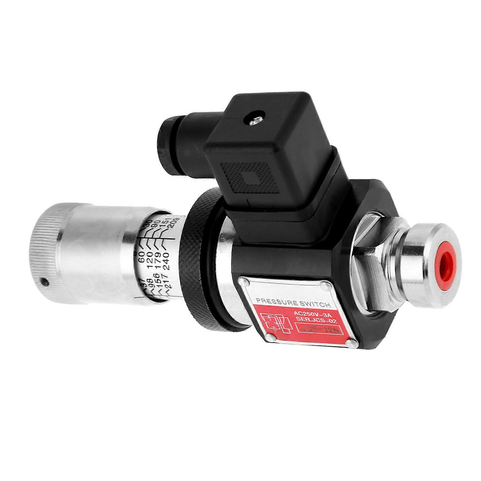 JCS-02N Straight Through Tube Hydraulic Pressure Relay Switch Valve 30 ...