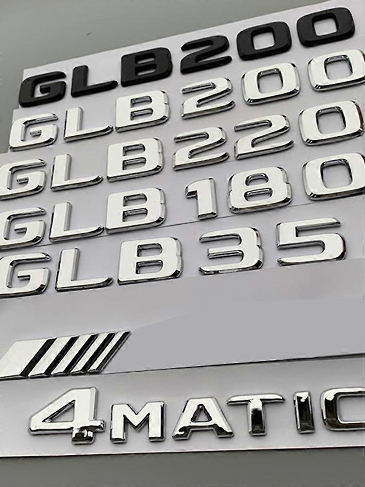 3D ABS Chrome Letters For Car Trunk Emblem Badge Logo Sticker Mercedes ...
