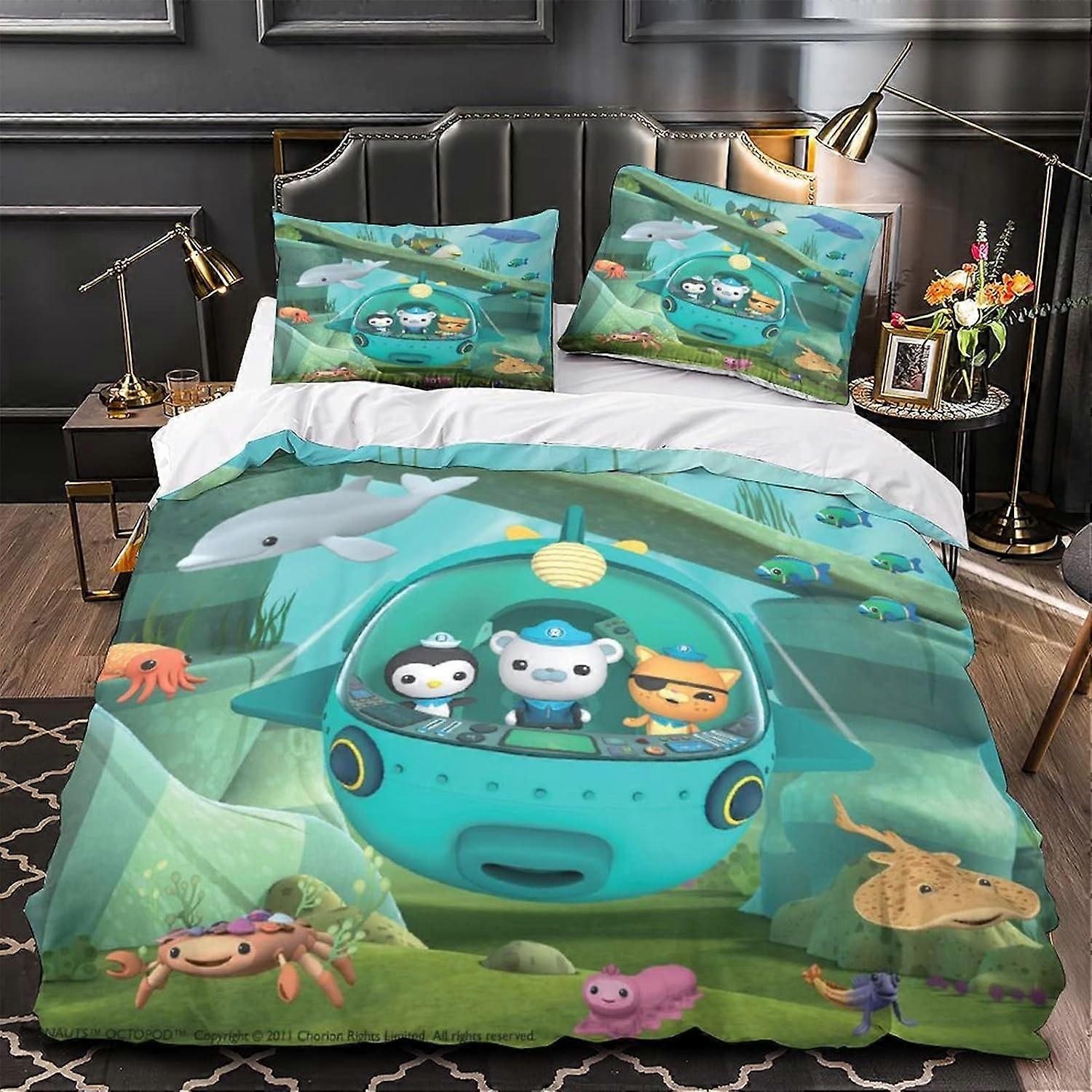 The Octonauts Duvet Cover Set Cartoon 3D Digital Printing Boy and Girl ...