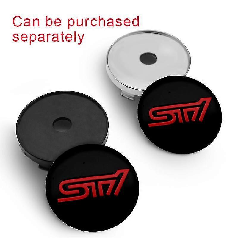 4pcs 56+60mm Car Wheel Hub Center Caps Sticker Rim Cover Auto Badge ...