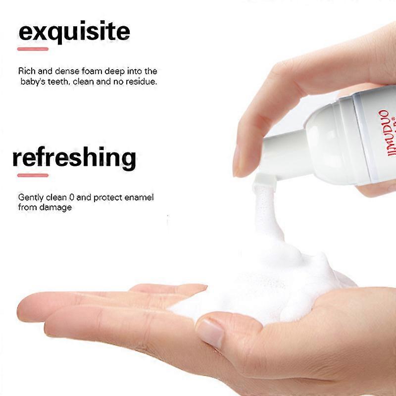 60ML Children's Mousse Toothpaste Anti-Cavity Whitening Foam Toothpaste ...