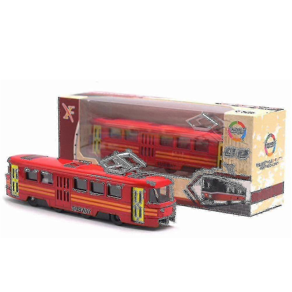 Train Tram Die-cast Toy Car Musical Light-up Children's Toy Holiday ...