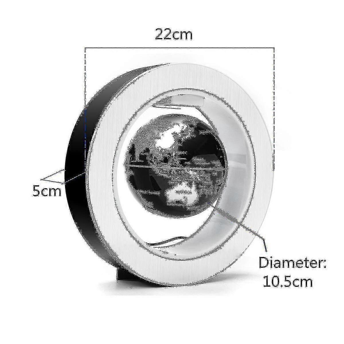 Round Led World Map Floating Globe Magnetic Levitation Light Anti Gravity Magic Multiple Colour ...