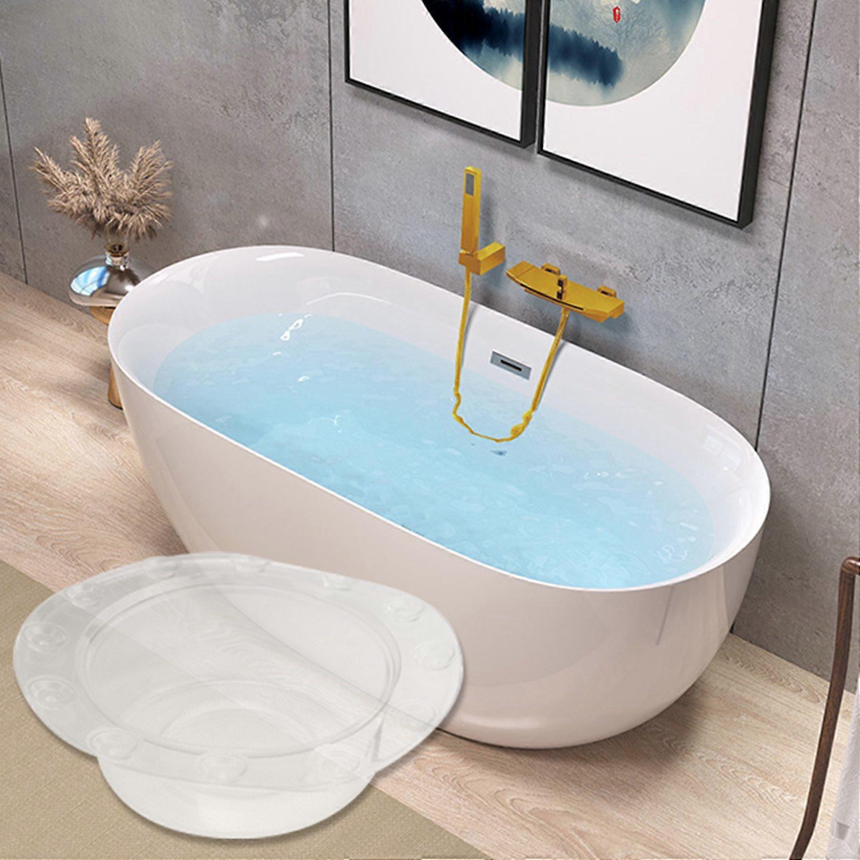 2 Pack Bathtub Overflow Drain Cover Suction Cup Seal Bathtub Stopper for Deeper Bath for ...