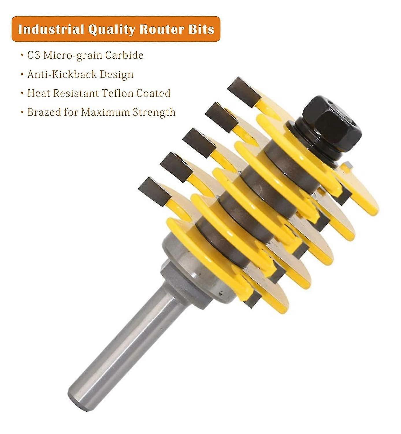 Adjustable Joint Finger Router Bit 8mm Shank Professional Woodworking ...