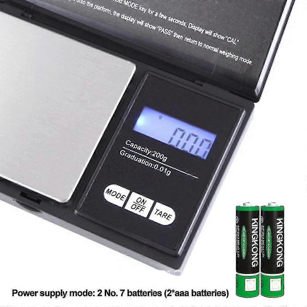 Precision Pocket Scale 200g X 0.01g, Digital Gram Scale Small Herb Scale Mini Food Scale Jewelry ...