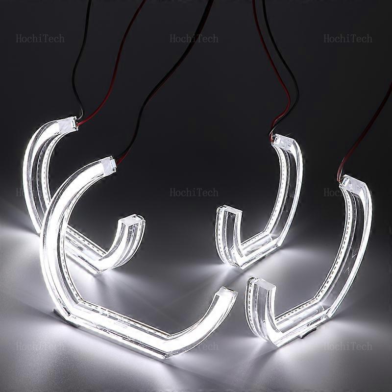 Acrylic Horseshoe DTM White Halo Ring Angel Eyes LED Light Ring for BMW 1 2 3 4 5 6 7 series E38 ...