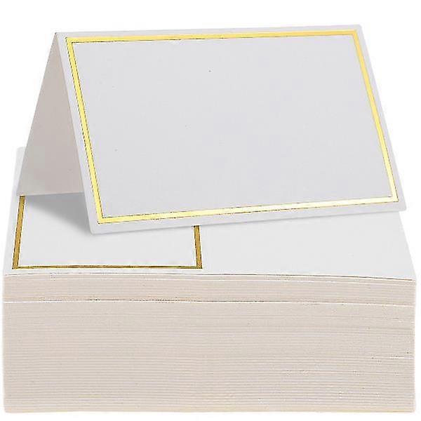 100pcs Table Place Cards Name Cards For Table Folded Place Cards ...