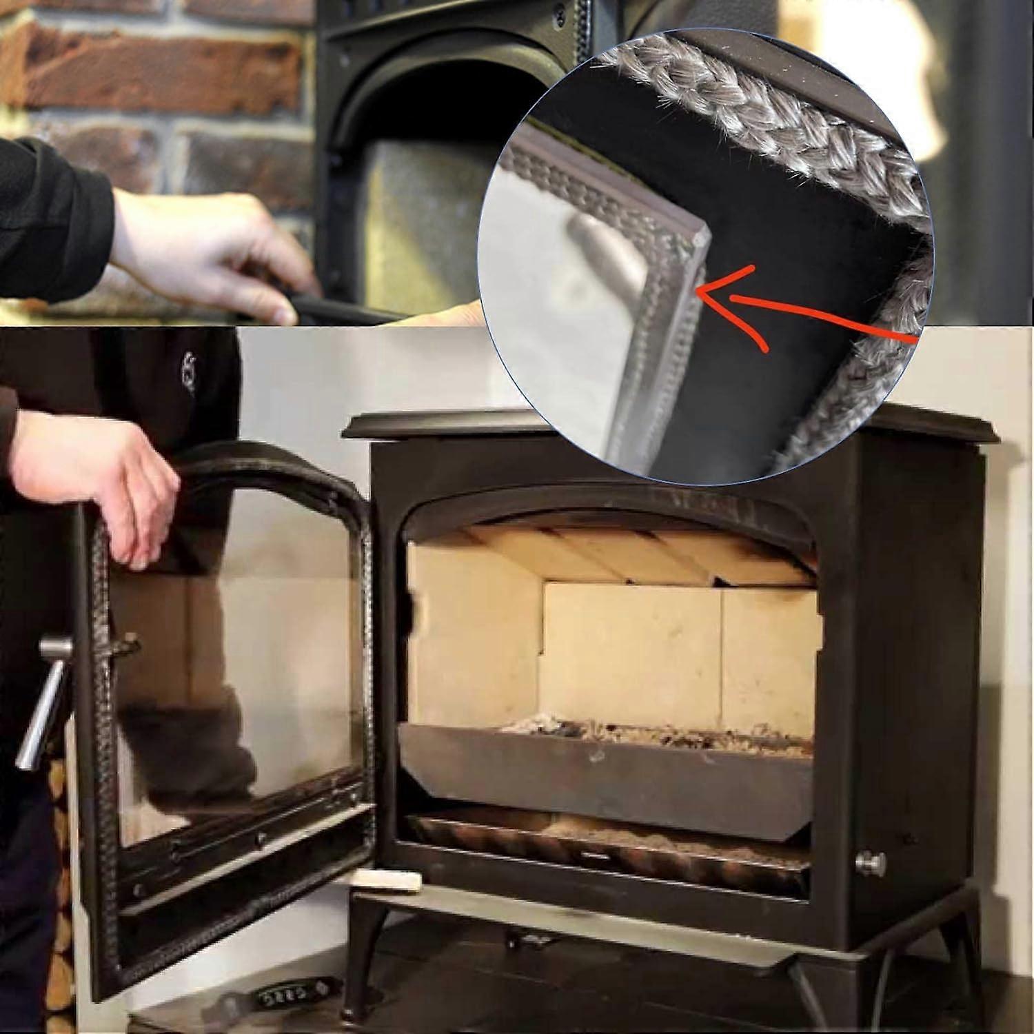 Skorstensinsatspackning, självhäftande flätade packningar för spis ...