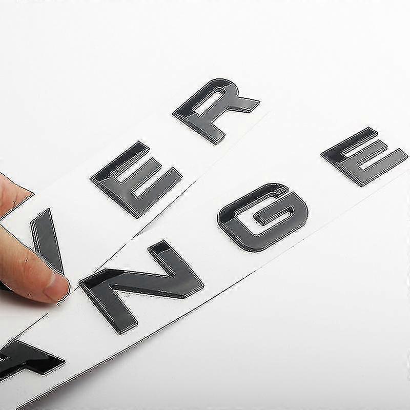 3d Abs Logo Range Rover Letters Emblem Sticker Car Front Hood Badge For ...