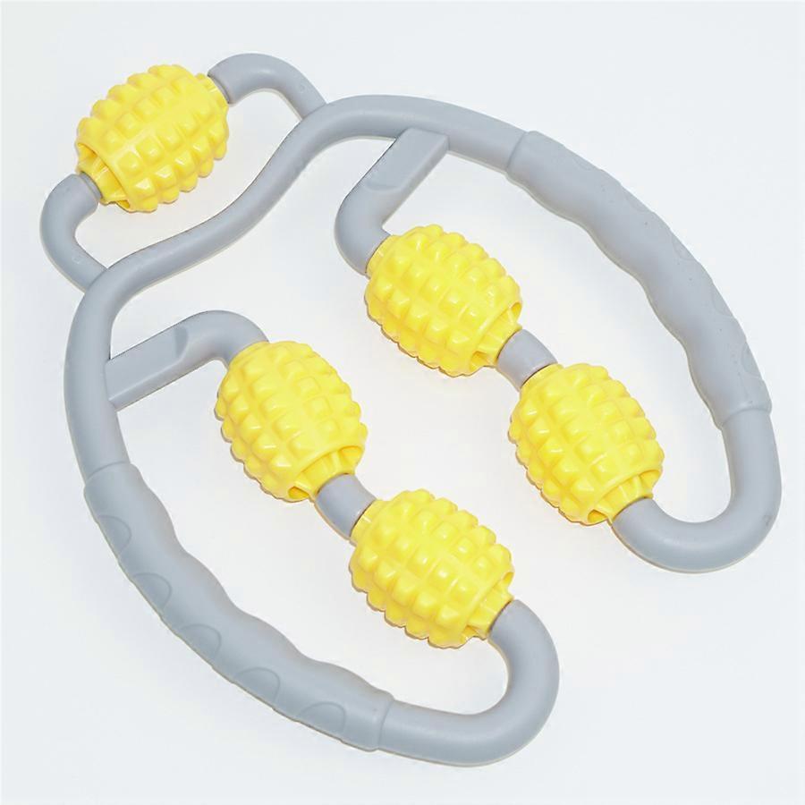 Fitness 5 Wheels Shaft Ring Leg Clamp Massager Muscle Relaxation ...