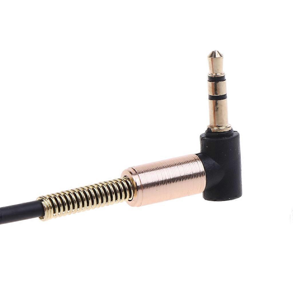 3.5mm Audio Cable, 90 Degree Right Angle 3-Conductor Stereo Aux Cable Cord 3.5mm Male to Male ...