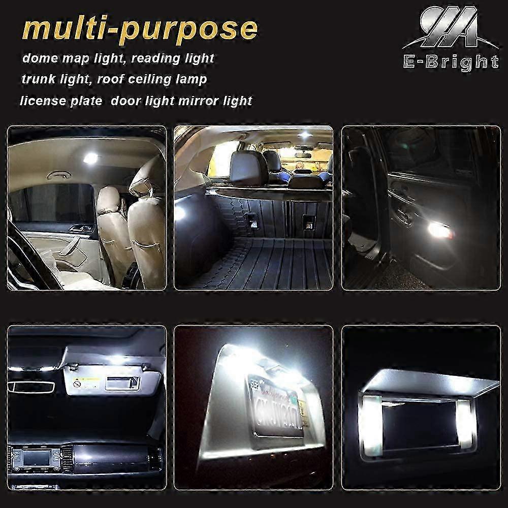 4 Pack White LED Panel Dome Lights, COB 36-SMD LED Interior Car Lights ...