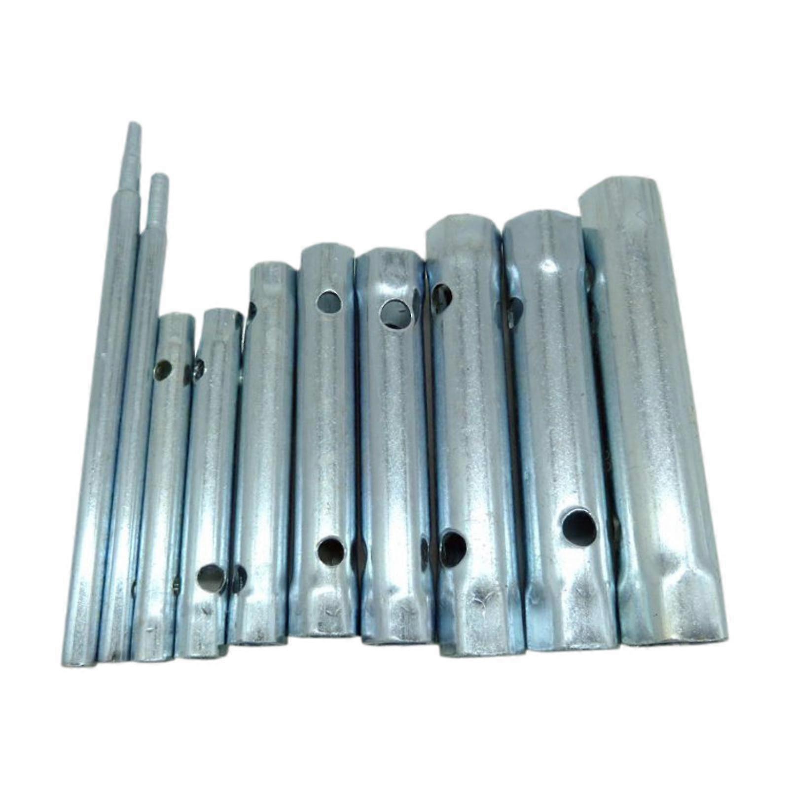 10x Plumbers Spanner Wrench Set Professional Hexagonal Threaded Sleeve ...