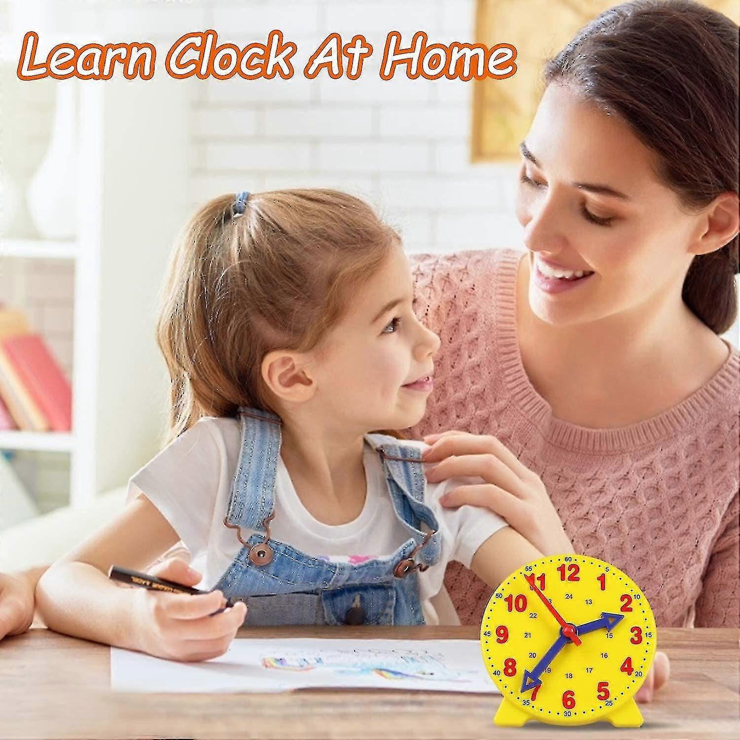 Educational Learning Clock for Kids - Interactive Time Teaching Toy ...