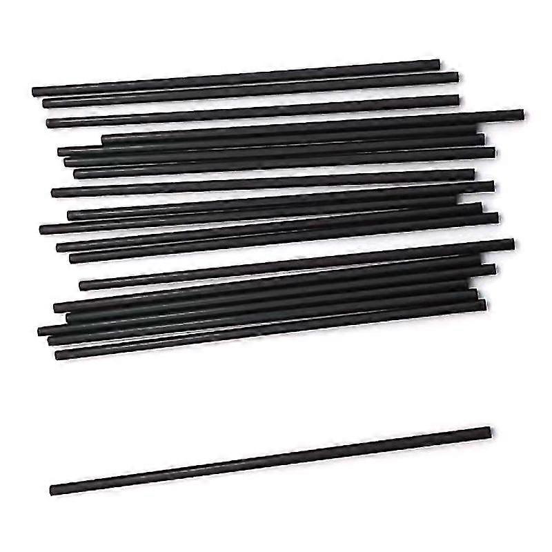 1000Pcs Black Plastic Drinking Straws Disposable Straight Party Straws ...