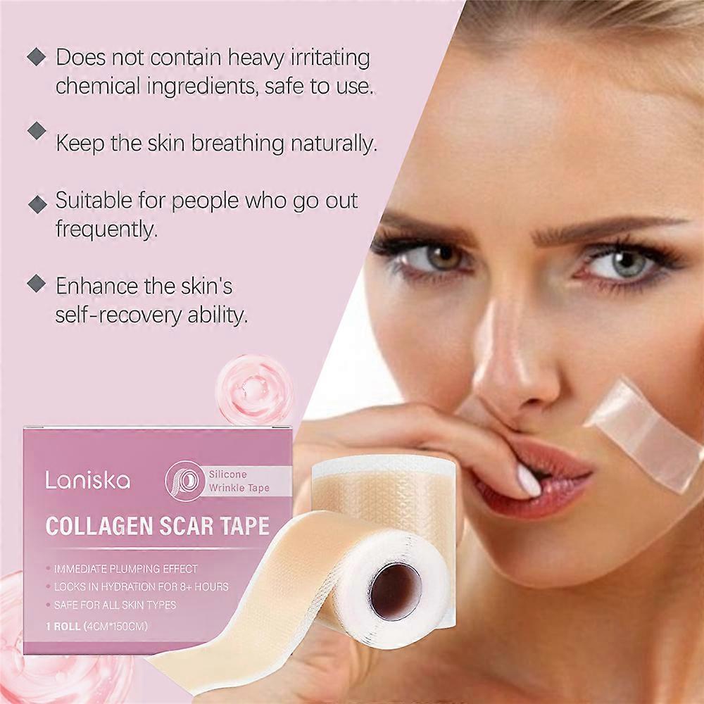 Collagen Scar Tape For Face, Losveo Silicone Scar Sheets For Face ...