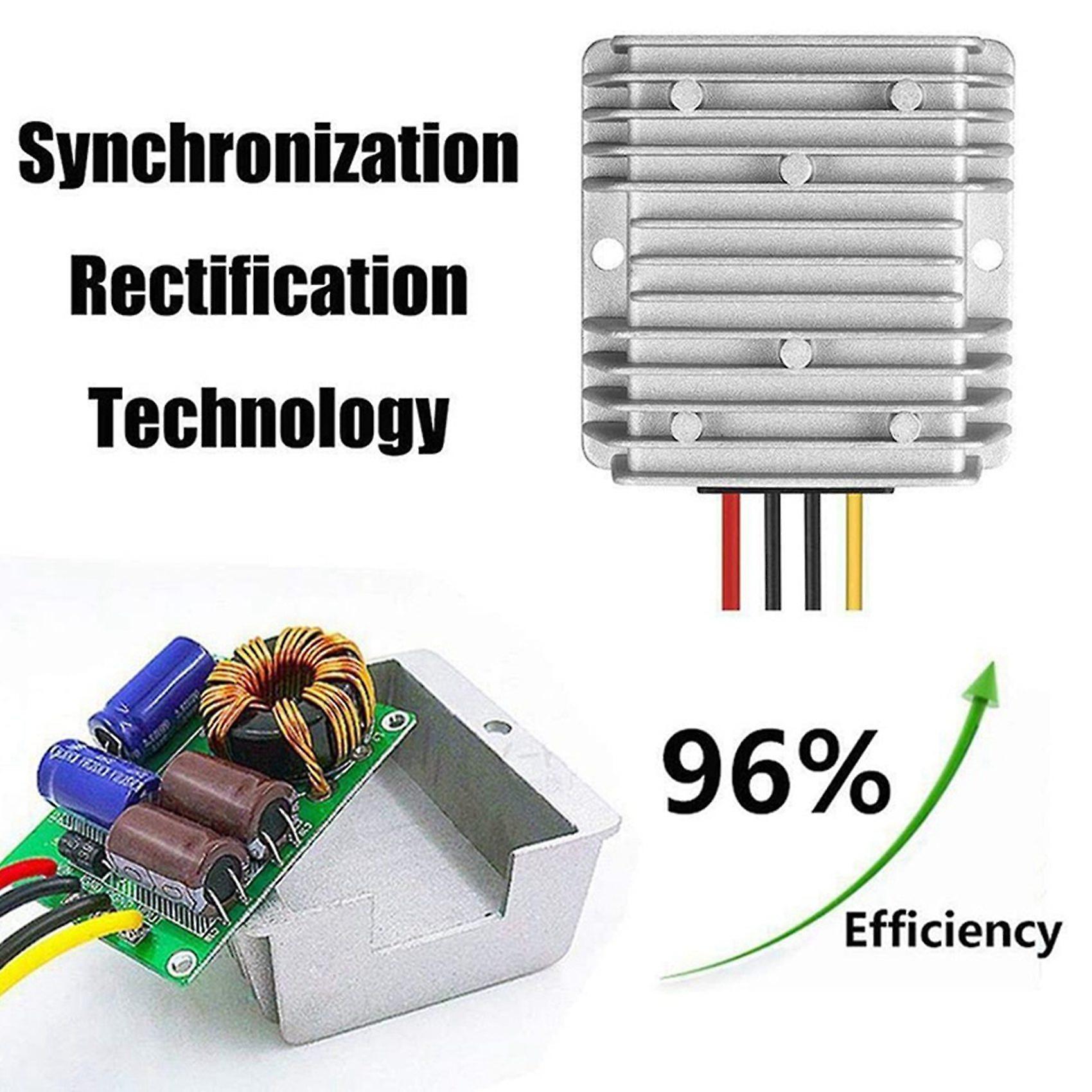 Dc Automatic Buck Boost Converter Dc 8v-40v To 13.8v 10a Up Voltage Regulator Waterproof Voltage ...