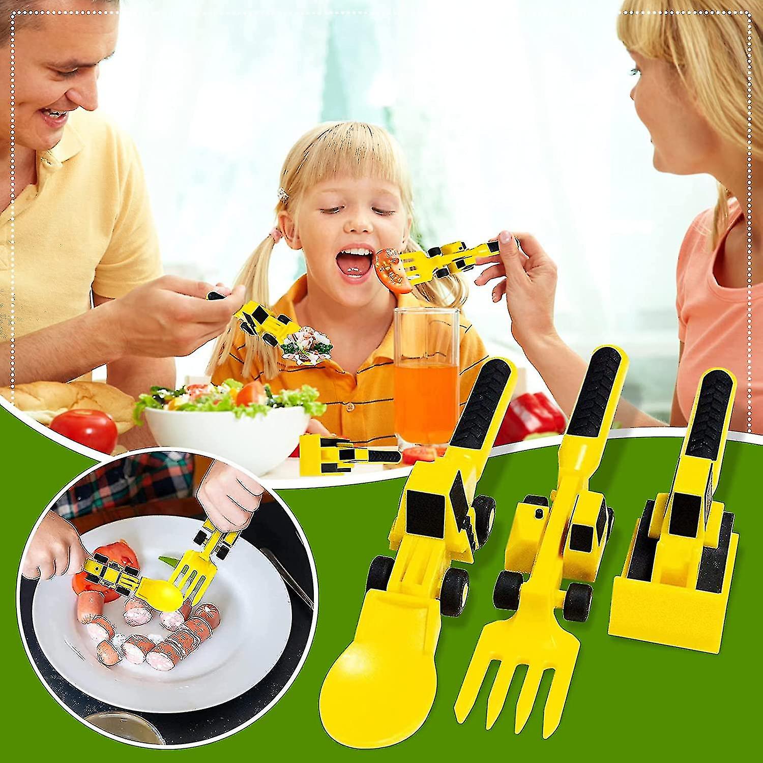 Tableware 3pcs Children Cutlery Sets, Children's Creative Building ...