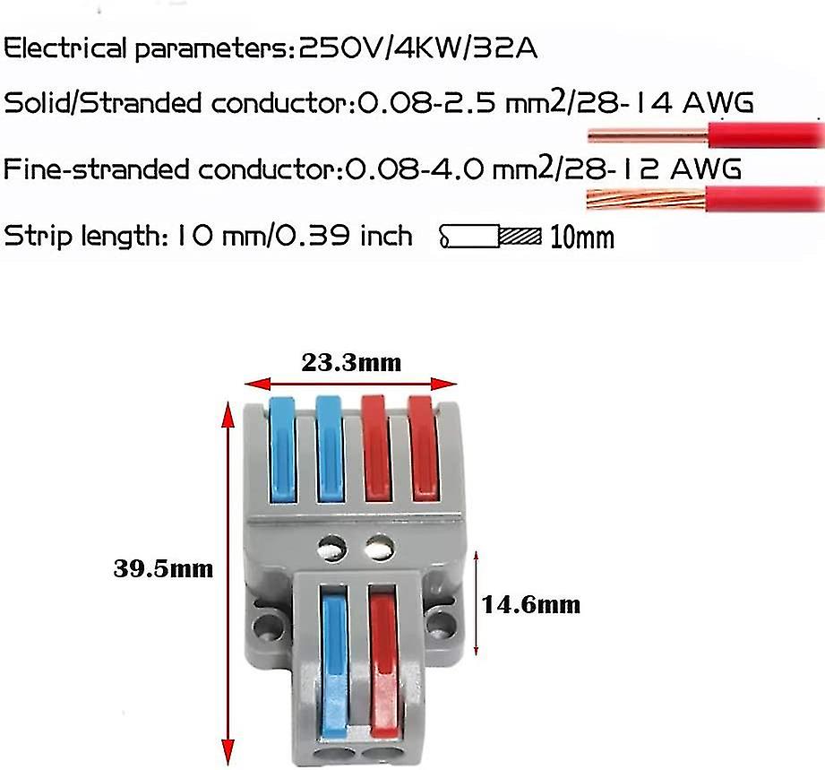 6 Pieces Terminal, Electric Domino, Electric Connector, Electric Sugar ...