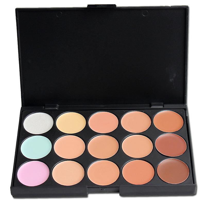 15 Colors Professional Makeup Contour Face Cream Concealer Foundation ...