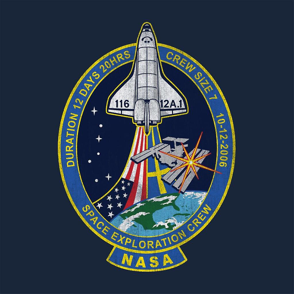 NASA STS 116 Discovery Mission Badge Distressed A4 Print | Fruugo UK