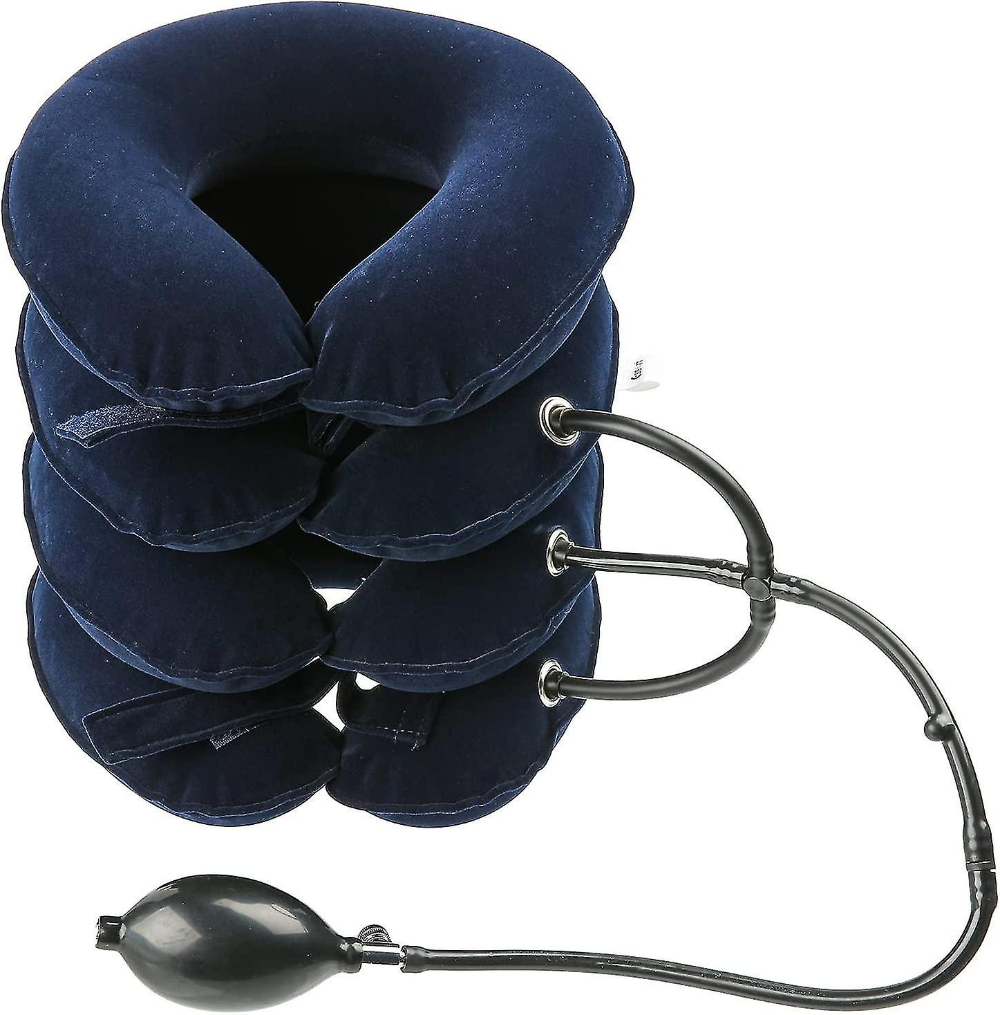 Cervical Traction Cushion Inflatable Cervical Collar with 4 Layers ...