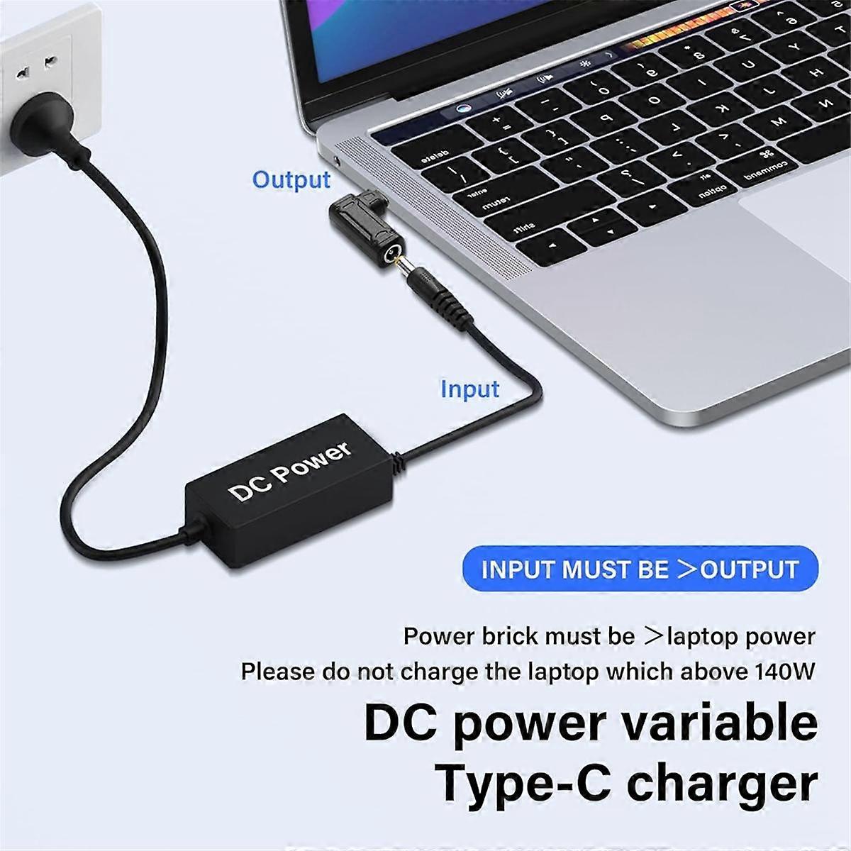PD 140W DC to Type C Power Charging Adapter DC Female Input to USB C ...