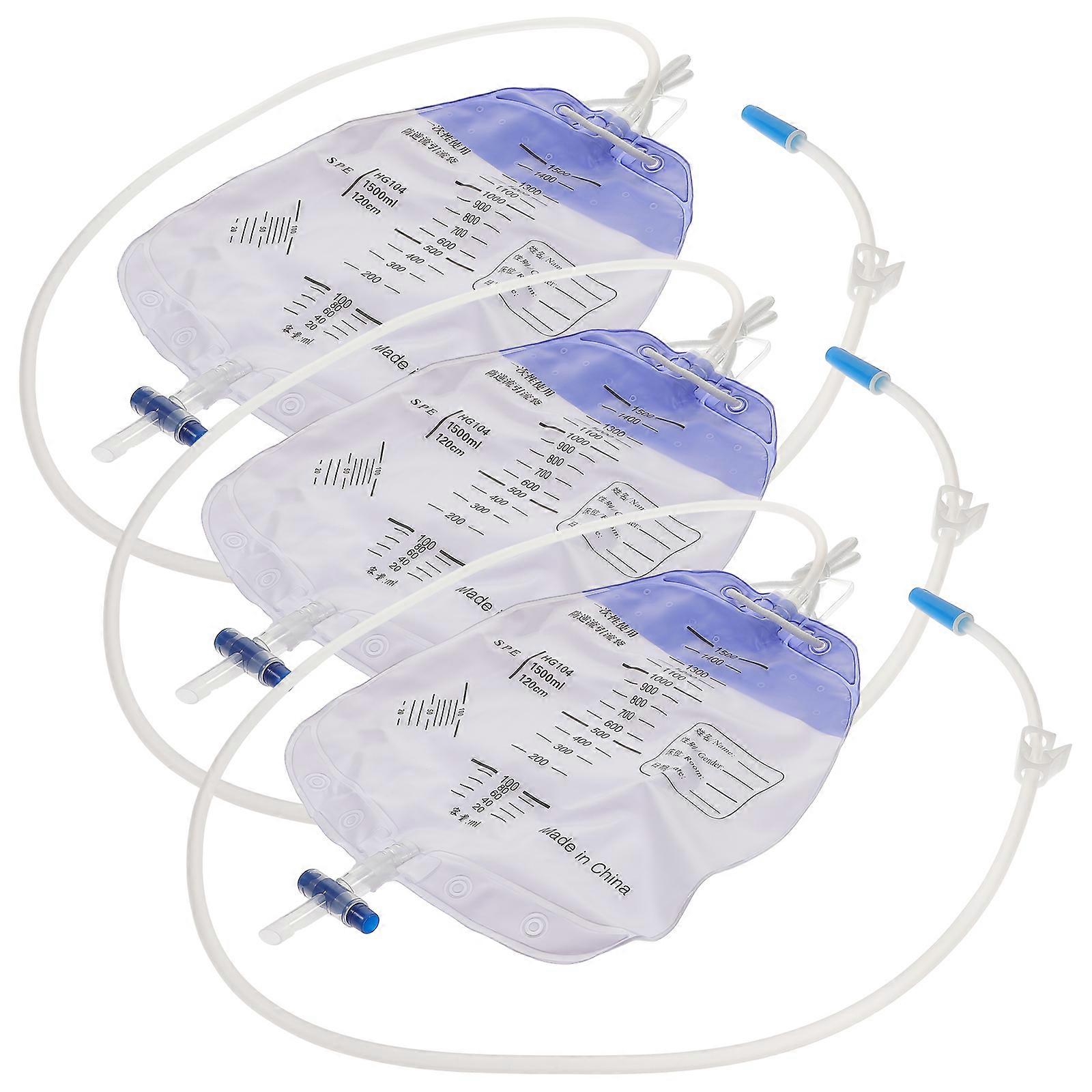 3Pcs Disposable Urine Bags Patients Urine Holders Disposable Urine ...