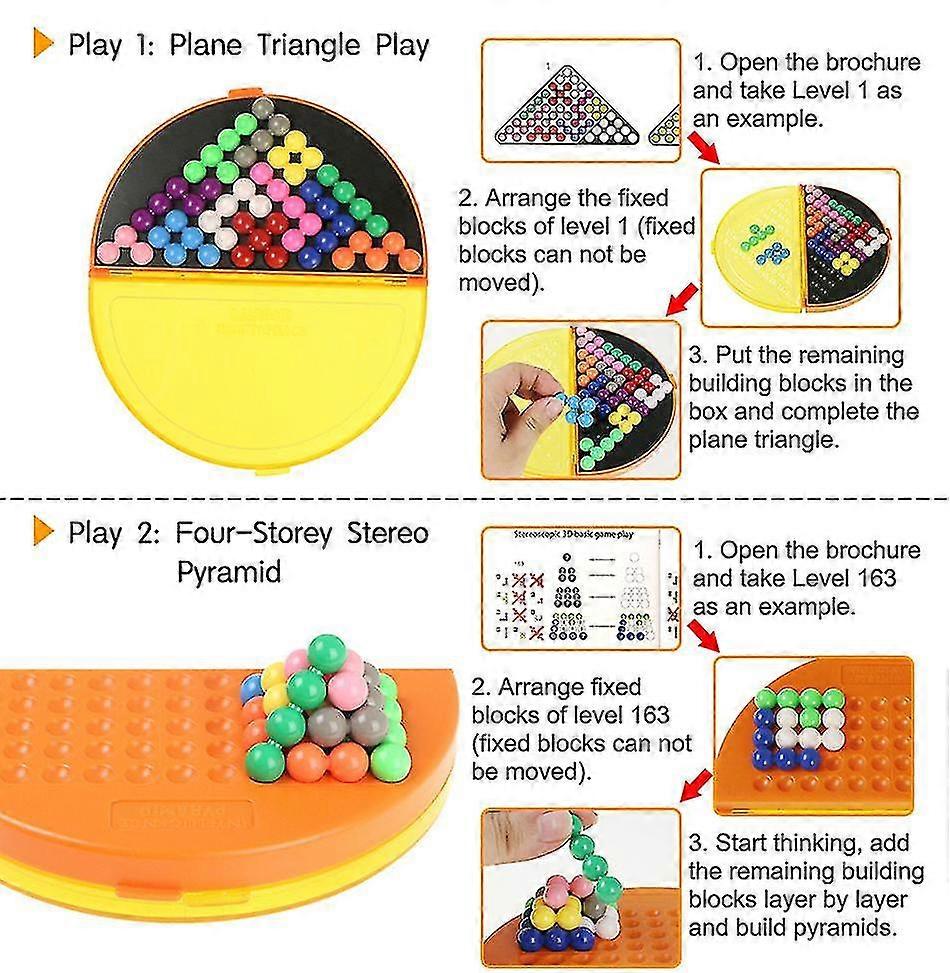 Logical Game Pyramid Plate 178 Challenges Iq Toys | Fruugo UK