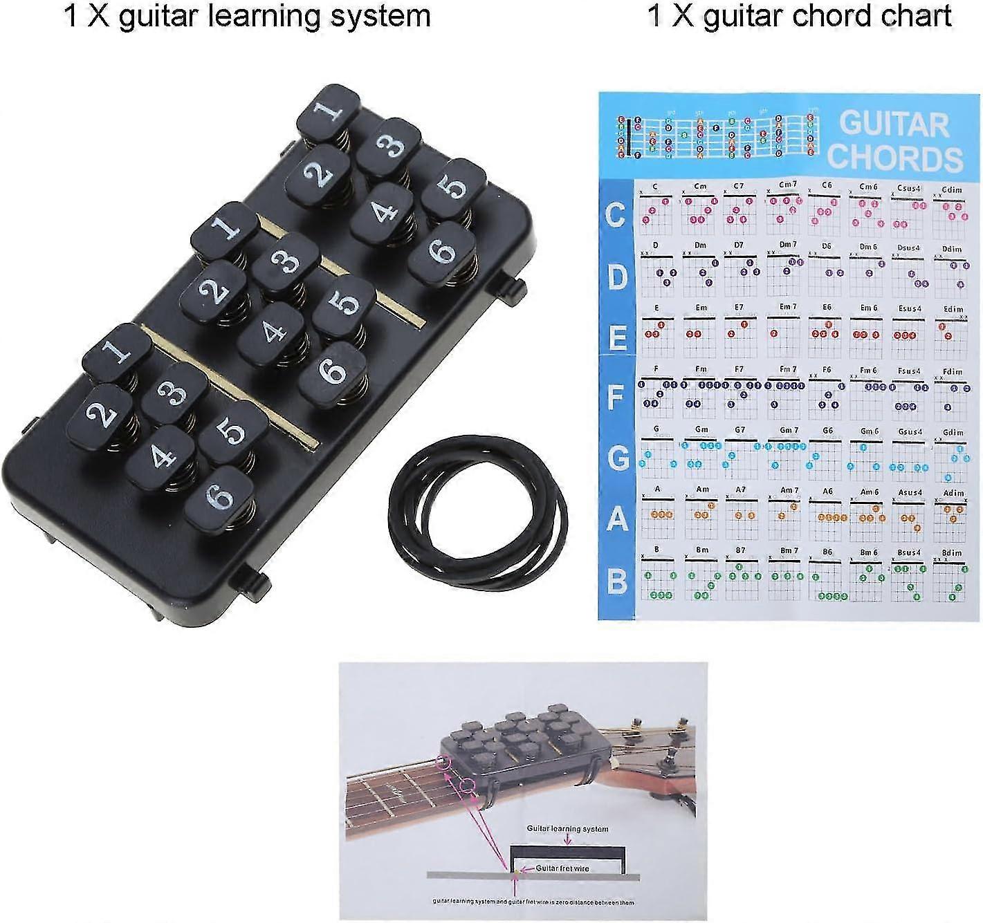 Folk Guitar Chord Trainer Learning System, Practice Assist Tool For ...