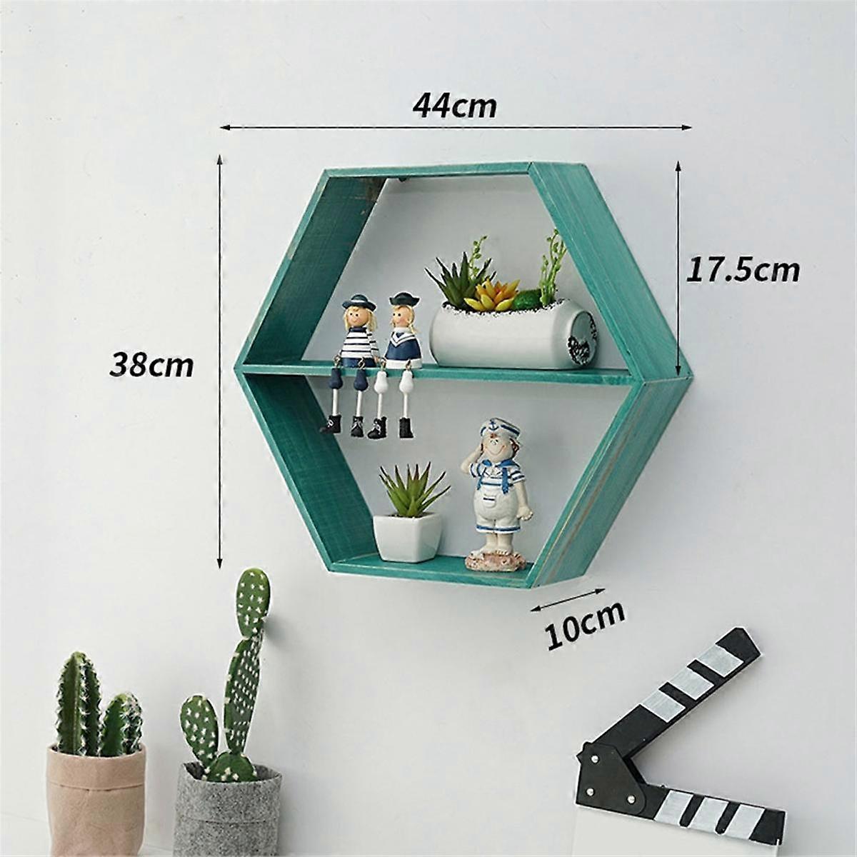 Hexagon Shelves Honeycomb Shelves Wall Mounted Storage Background Wall ...