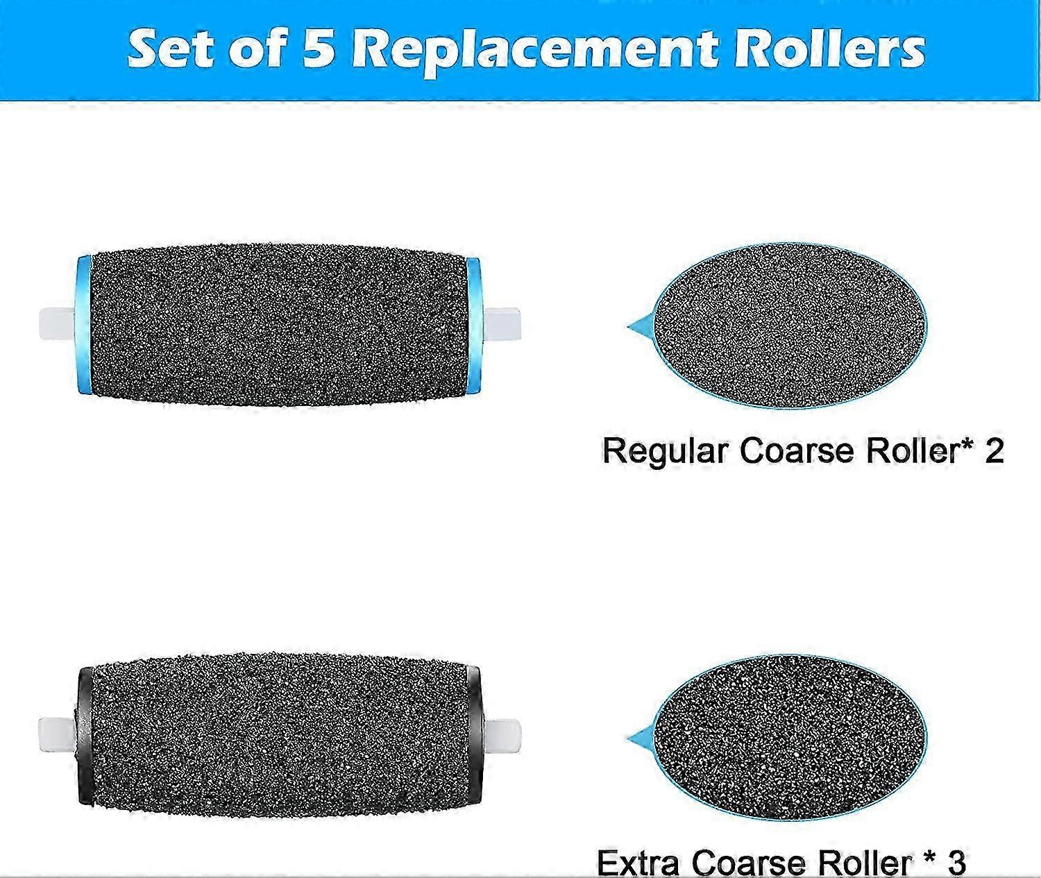 [5 Pieces] Replacement Rollers Compatible With Scholl Velvet Smooth, 2 ...
